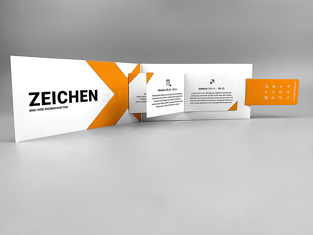 Fächerkarte drucken lassen: Cleveres Storytelling für Mailings - EFFEKTIX